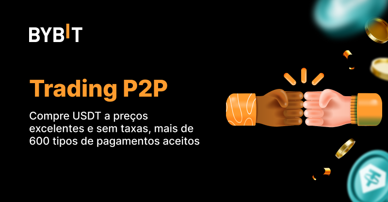 Venda ETH por BRL através do trading P2P de cripto da Bybit
